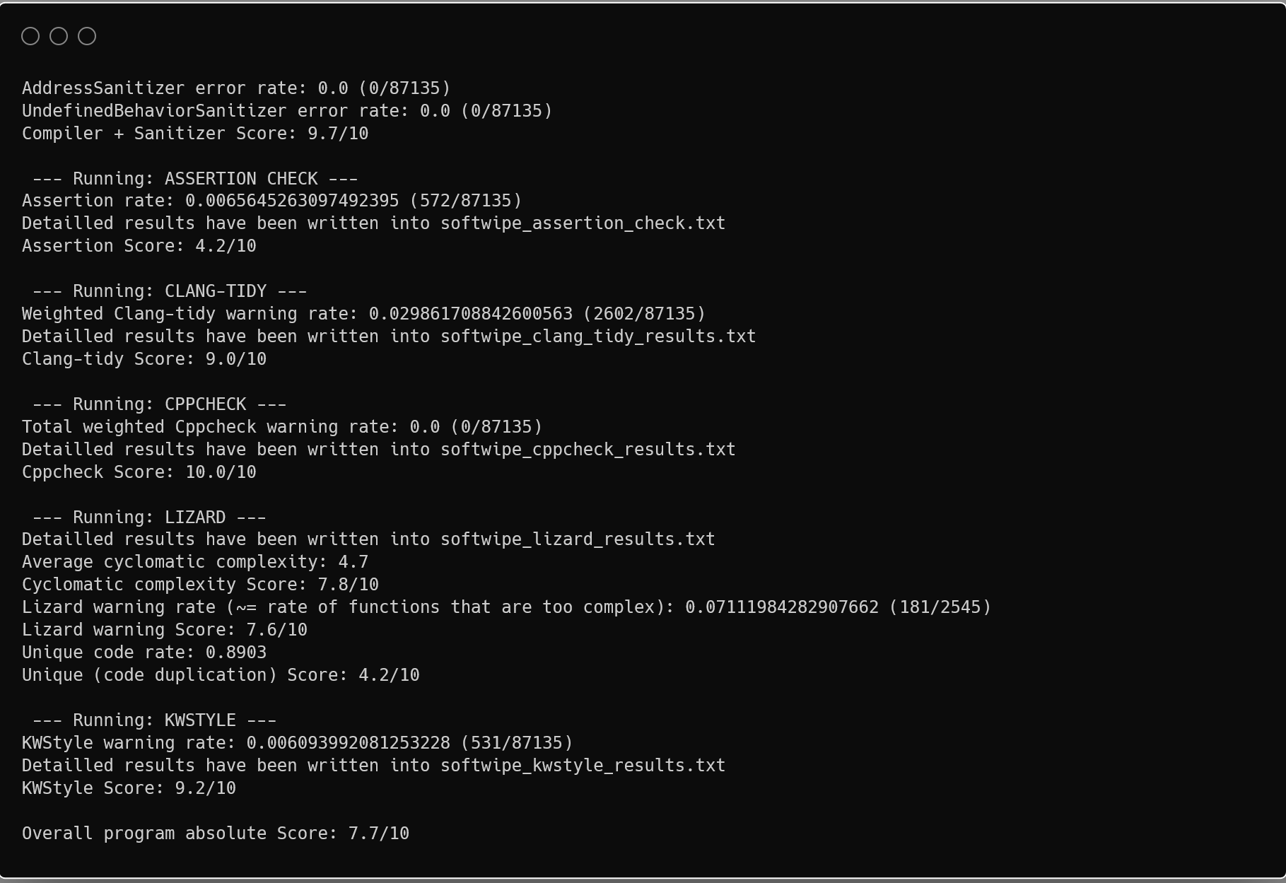 “SoftWipe” – open-source tool and benchmark to assess the quality of ...